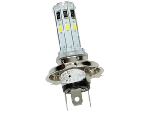 Lamp H4 12V 35/35W Led met lens - BromfietsShop.nl