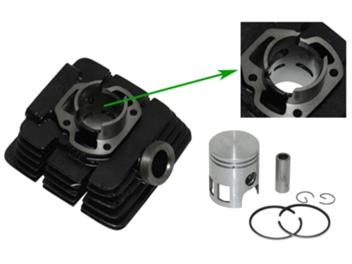 Cilinder Kit 40mm Yamaha DT50MX/RD50MX - BromfietsShop.nl