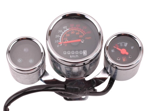 Kilometerteller Set (Stekker Man) China Retro - BromfietsShop.nl